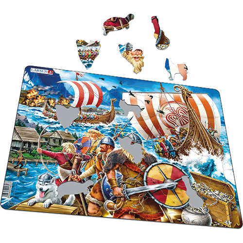 Puzzle Vikings, 28x36cm (12090) - www.nordicsouvenir.com
