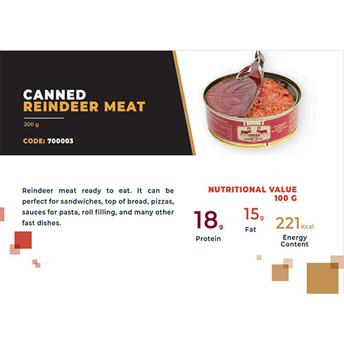 Canned Reindeer meat, 200g - www.nordicsouvenir.com